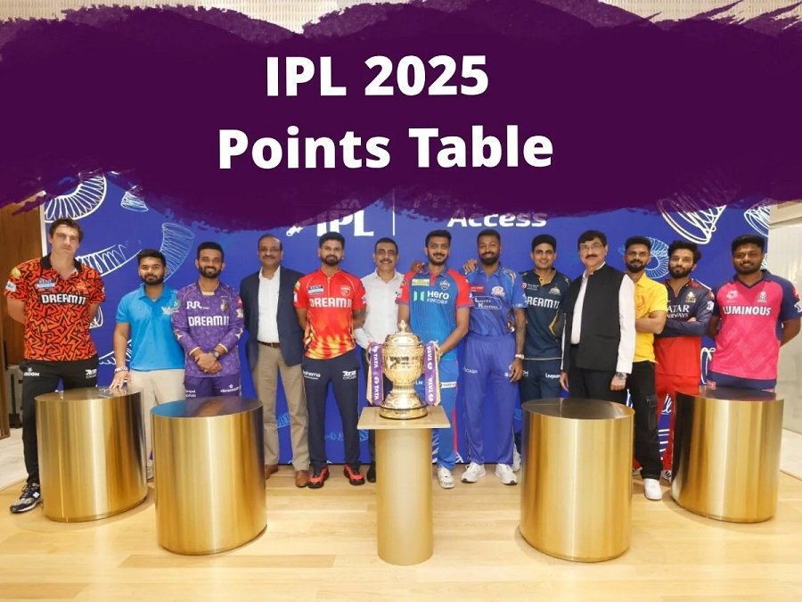 IPL 2025- IPL 2025 में जानिए कौनसी टीम हैं पॉइन्ट्स टेबल में ऊपर, आइए ...